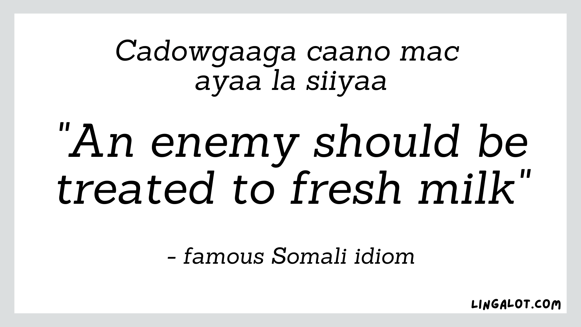 68 Somali Quotes, Proverbs & Sayings + Their Meanings - Lingalot