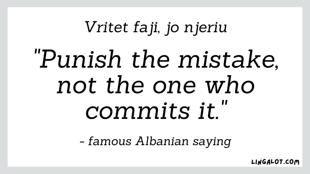 74 Albanian Quotes, Sayings & Proverbs + Meanings - Lingalot