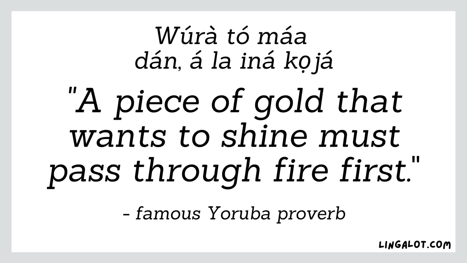 60 Yoruba Proverbs, Quotes & Sayings + Their Meanings - Lingalot
