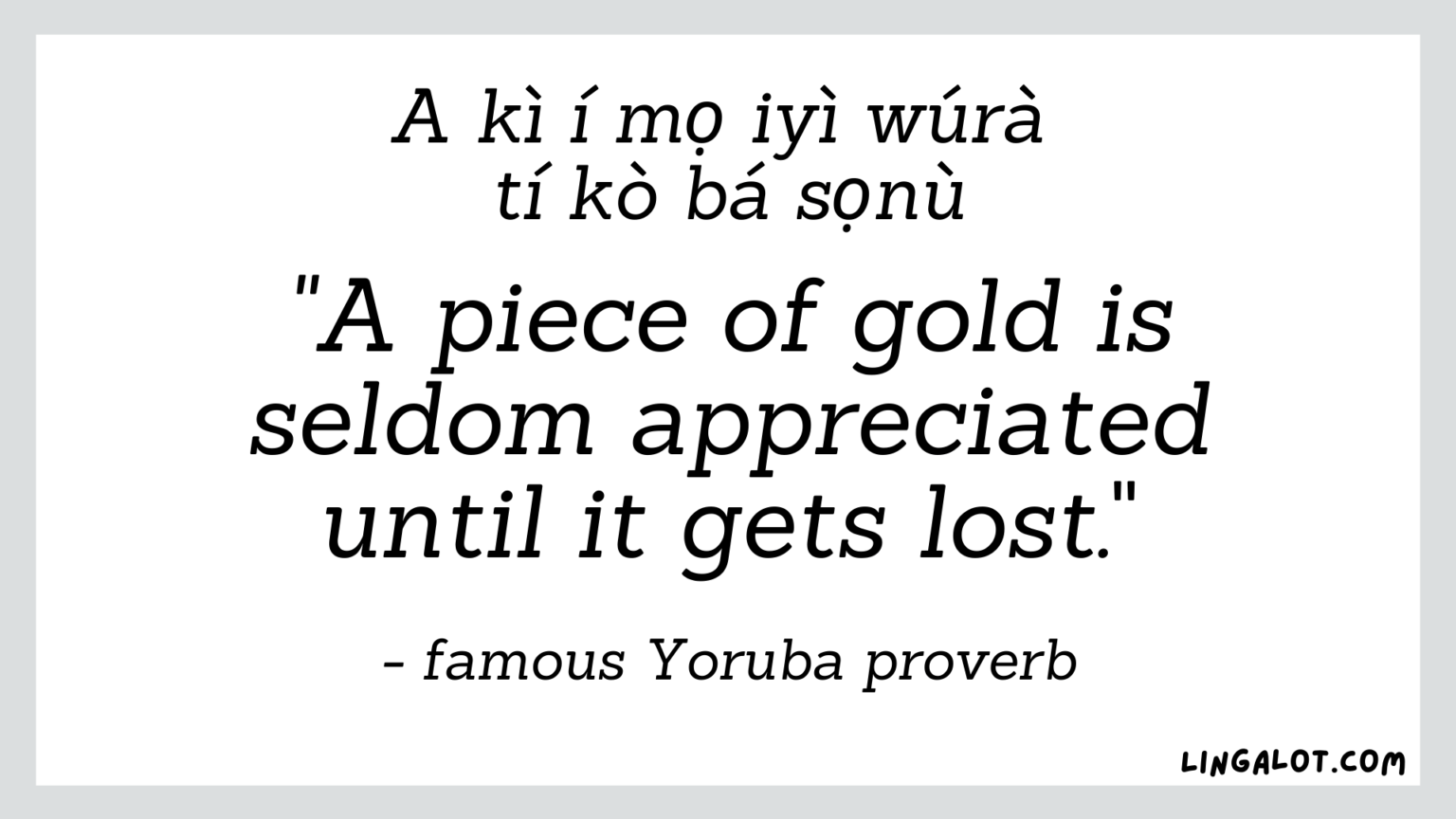 60 Yoruba Proverbs, Quotes & Sayings + Their Meanings - Lingalot