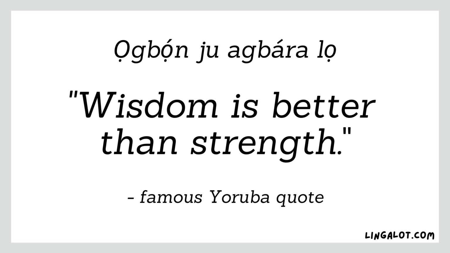 60 Yoruba Proverbs, Quotes & Sayings + Their Meanings - Lingalot