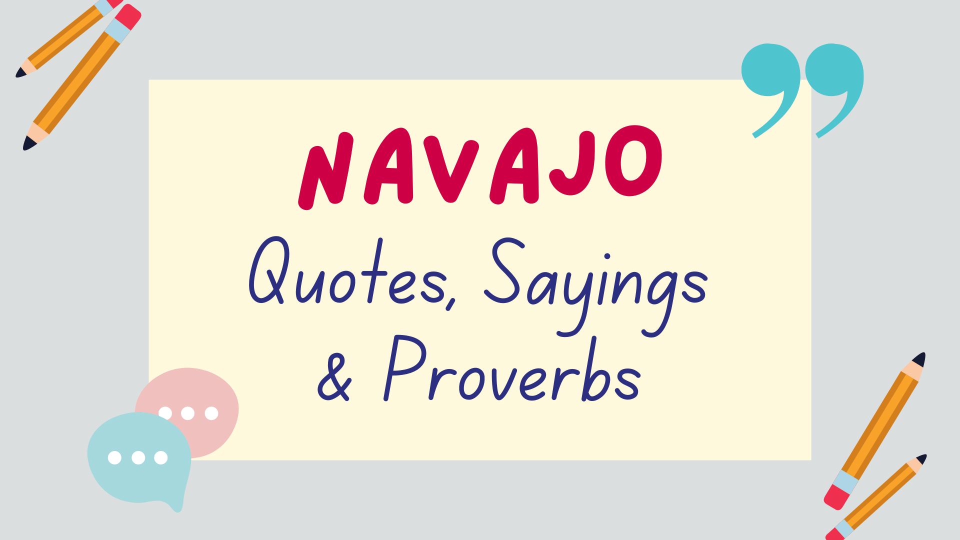 Navajo Greetings Phrases