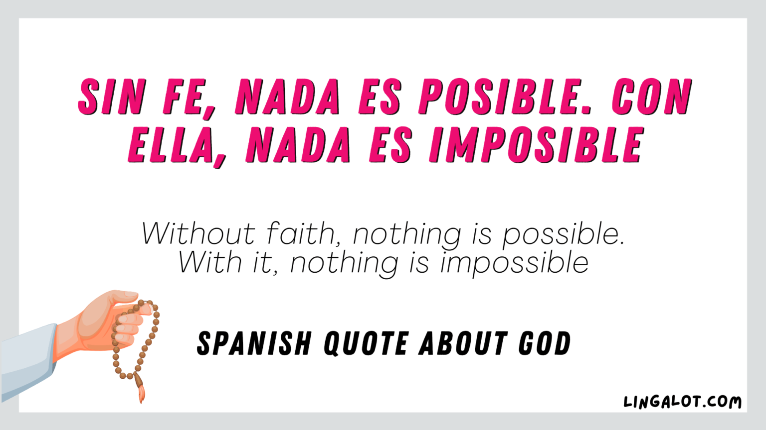 60+ Spanish Quotes About God With English Translation - Lingalot